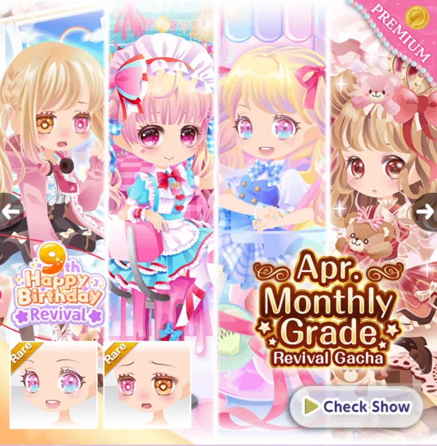 Apr. Monthly Grade Revival Gacha | CocoPPa Play Wiki | Fandom