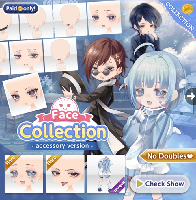 Face Collection Gacha Vol.4 | CocoPPa Play Wiki | Fandom