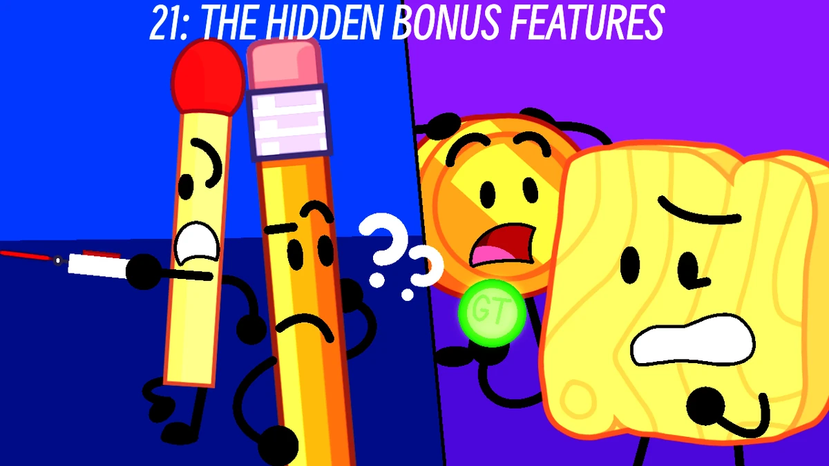 The Hidden Bonus Features | BFDI Cringe Studios Wiki | Fandom