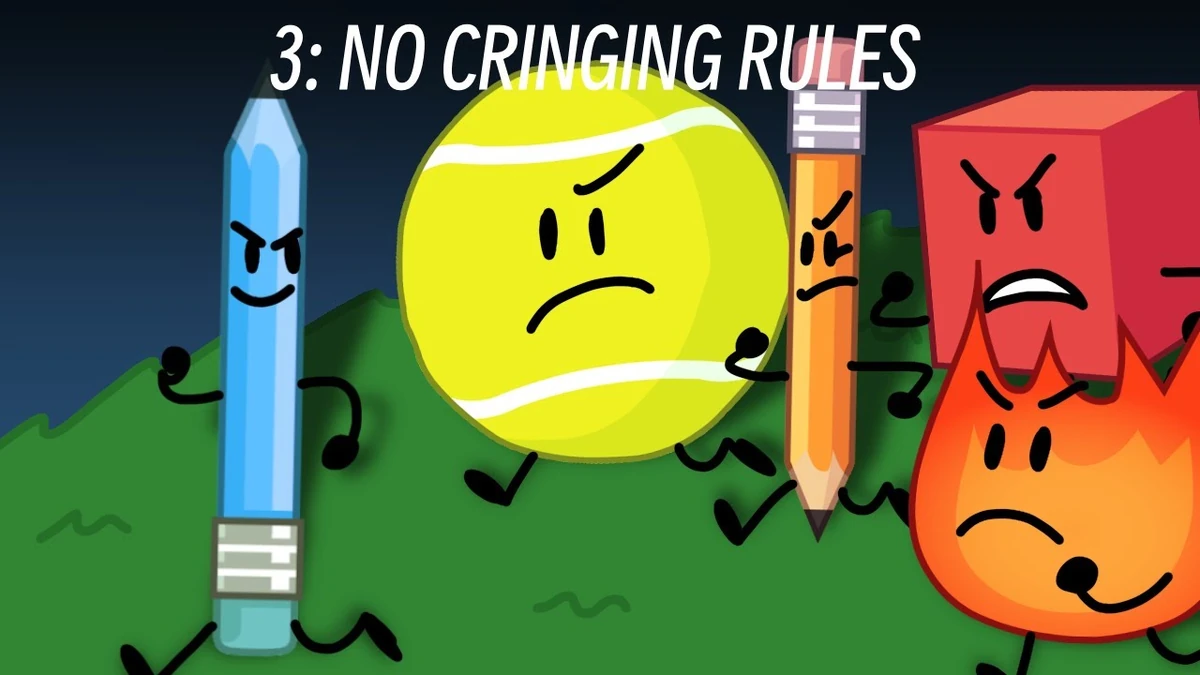 No Cringing Rules | BFDI Cringe Studios Wiki | Fandom