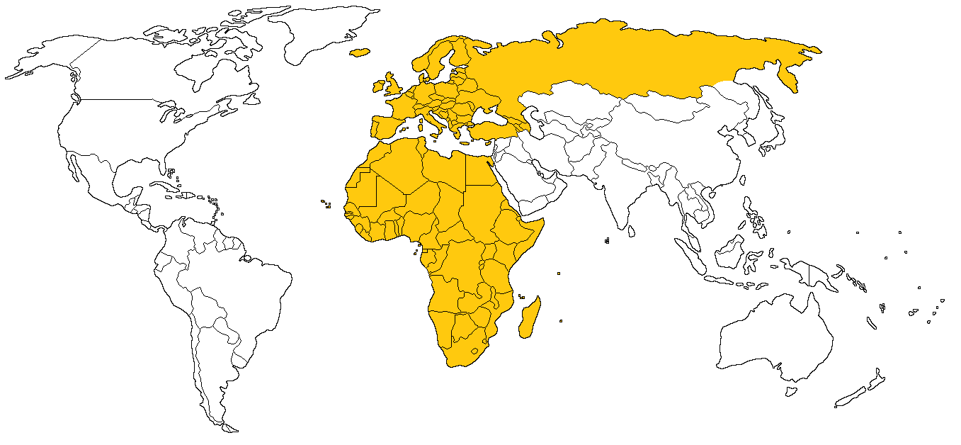Britannia Code Geass World Map
