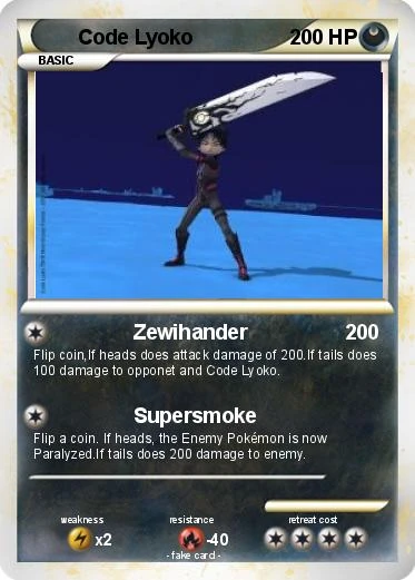 User blog:Code Lyoko Evolution 23456/Code Lyoko Pokemon Cards | Code ...