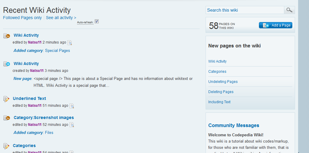 Wiki Activity | Codepedia Wiki | Fandom
