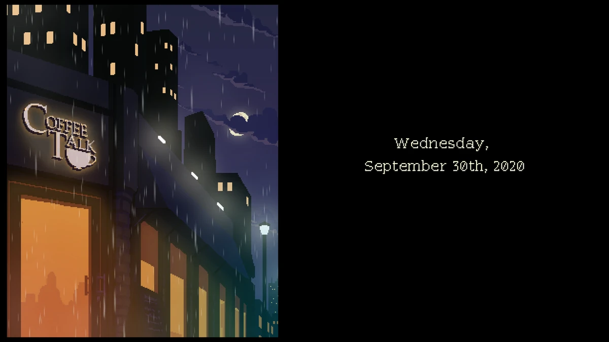 Day 9: Wednesday, September 30th, 2020 | Coffeetalk Wiki | Fandom