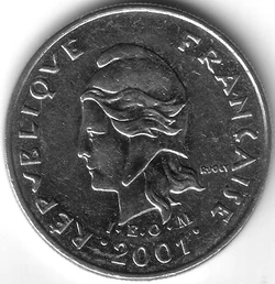 XPF 2001 10 Franc | Coin Collecting Wiki | Fandom