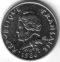 XPF 1986 10 Franc | Coin Collecting Wiki | Fandom