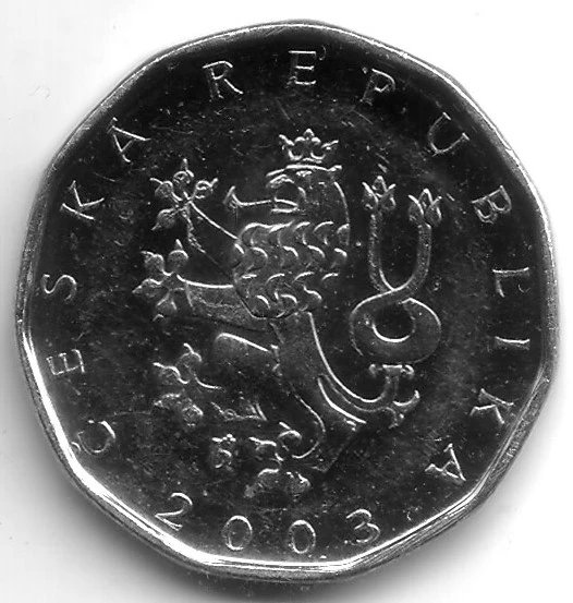 CZE CZK 2003 2 Koruna | Coin Collecting Wiki | Fandom