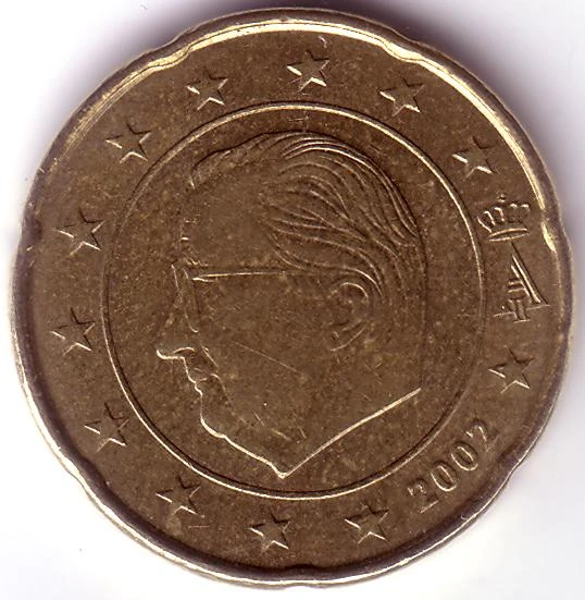 BEL 2002 EUR 20 Cent | Coin Collecting Wiki | Fandom