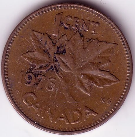 CAN CAD 1976 1 Cent | Coin Collecting Wiki | Fandom