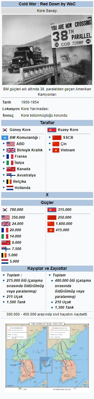 Kore Savaşı | Cold War: Red Dawn by WaC Wikia | Fandom