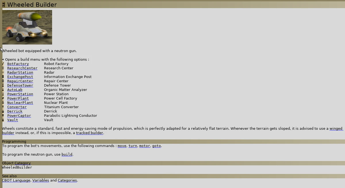 Builder | Colobot Wiki | Fandom