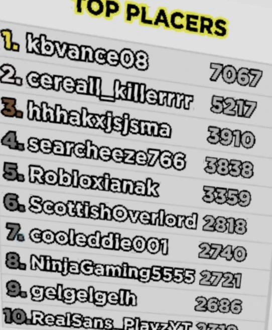The color place leaderboard | Color Place Roblox Wiki | Fandom