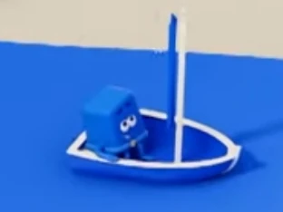 The little blue boat | Colorblocks Wiki | Fandom