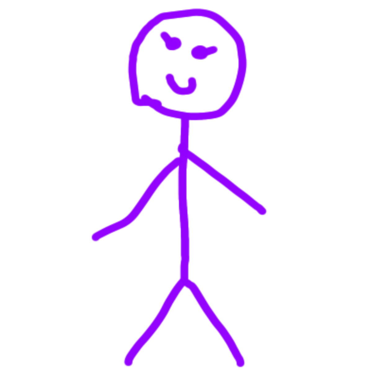 Purple Stickman | Colorful stickman people Wiki | Fandom
