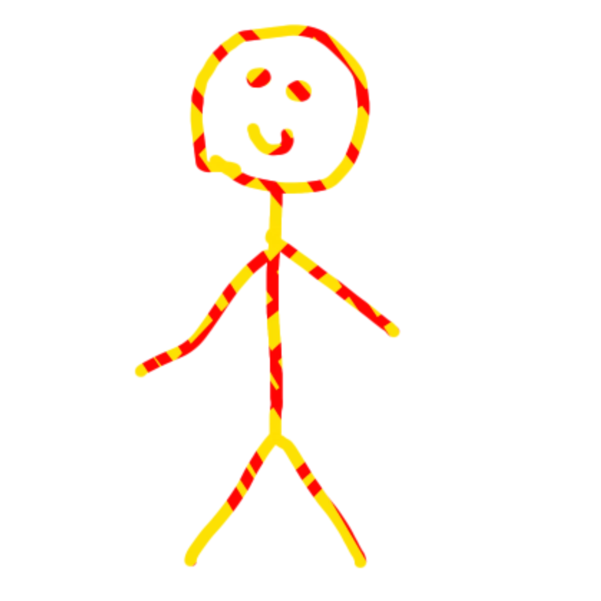 Yellow and Red Stickman | Colorful stickman people Wiki | Fandom