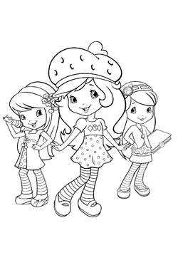 coloring pages strawberry shortcake character