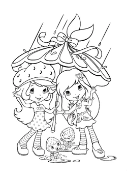 strawberrie shortcake coloring pages