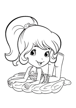 strawberry shortcake coloring pages free