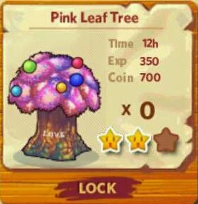 Pink Leaf Tree | Com2us magic tree Wiki | Fandom