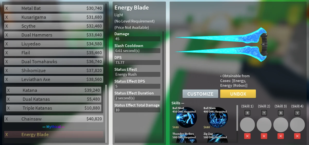 Energy Blade | Combat Warriors Wiki | Fandom