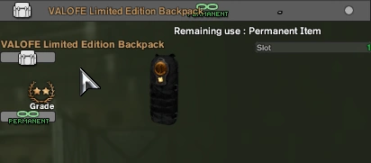VALOFE Limited Edition Backpack | CAWiki | Fandom