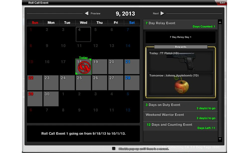 Roll Call Event | CAWiki | Fandom