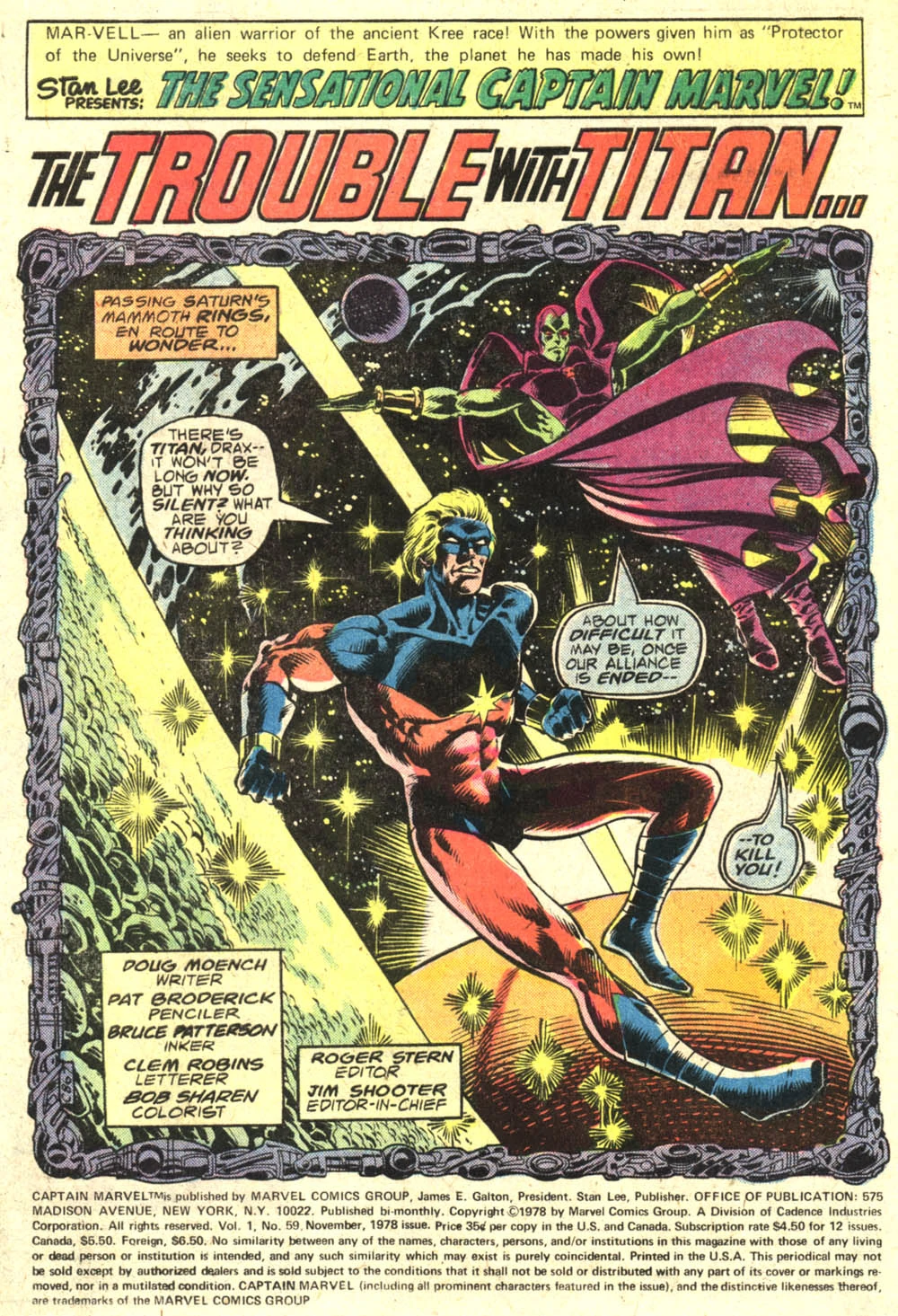 Captain Marvel Vol 1 59 Gallery | Comic Book Art Wiki | Fandom