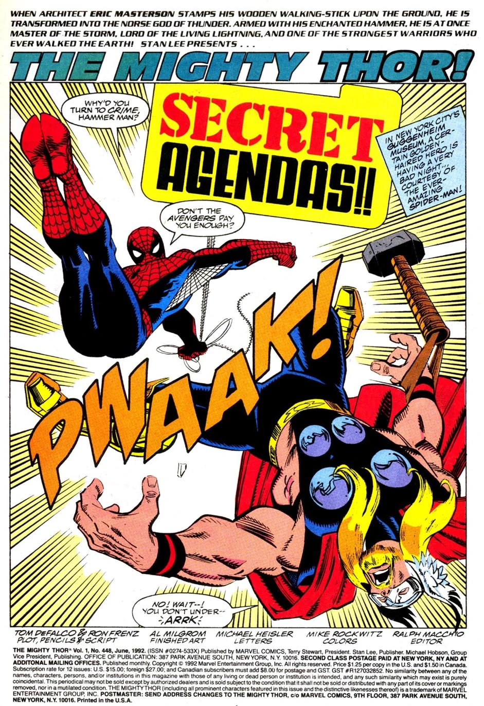 Thor Vol 1 448 Gallery | Comic Book Art Wiki | Fandom