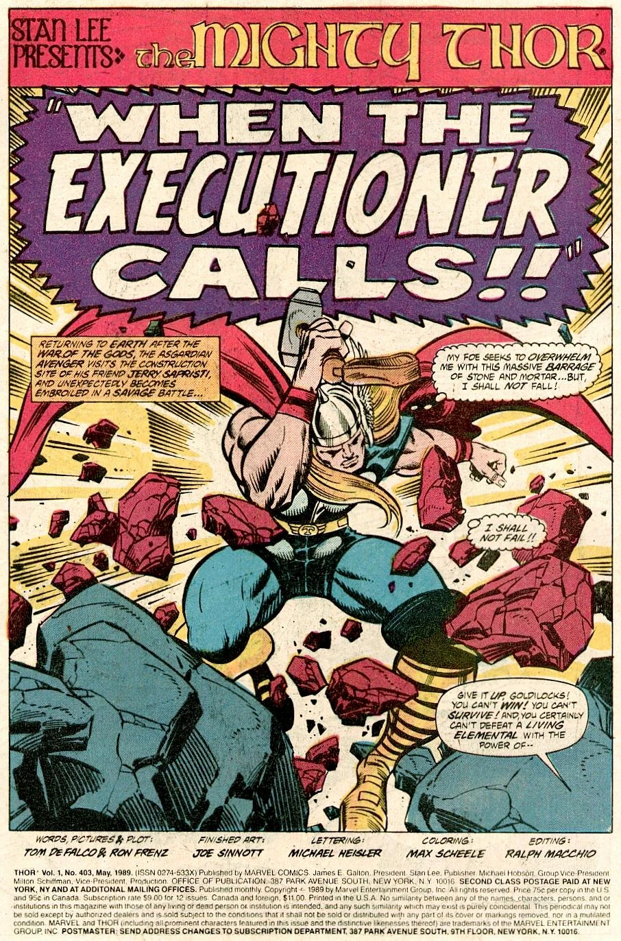 Thor Vol 1 403 Gallery | Comic Book Art Wiki | Fandom