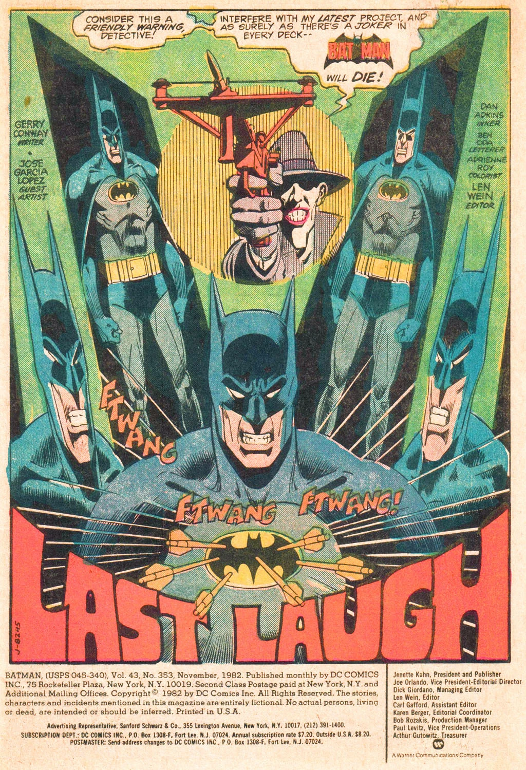 Batman Vol 1 353 Gallery | Comic Book Art Wiki | Fandom