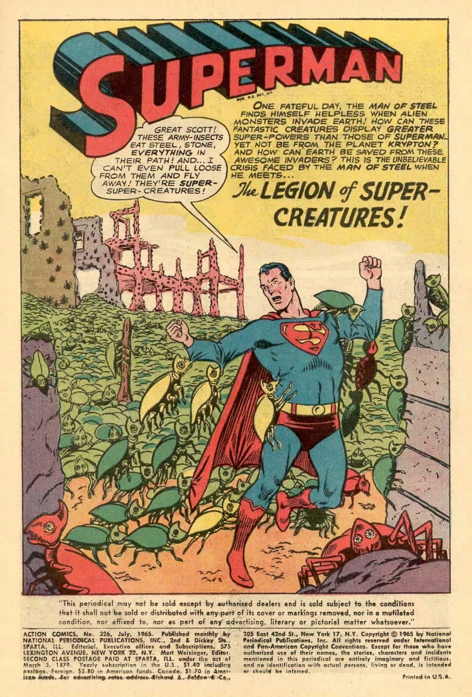 Action Comics Vol 1 326 Gallery | Comic Book Art Wiki | Fandom
