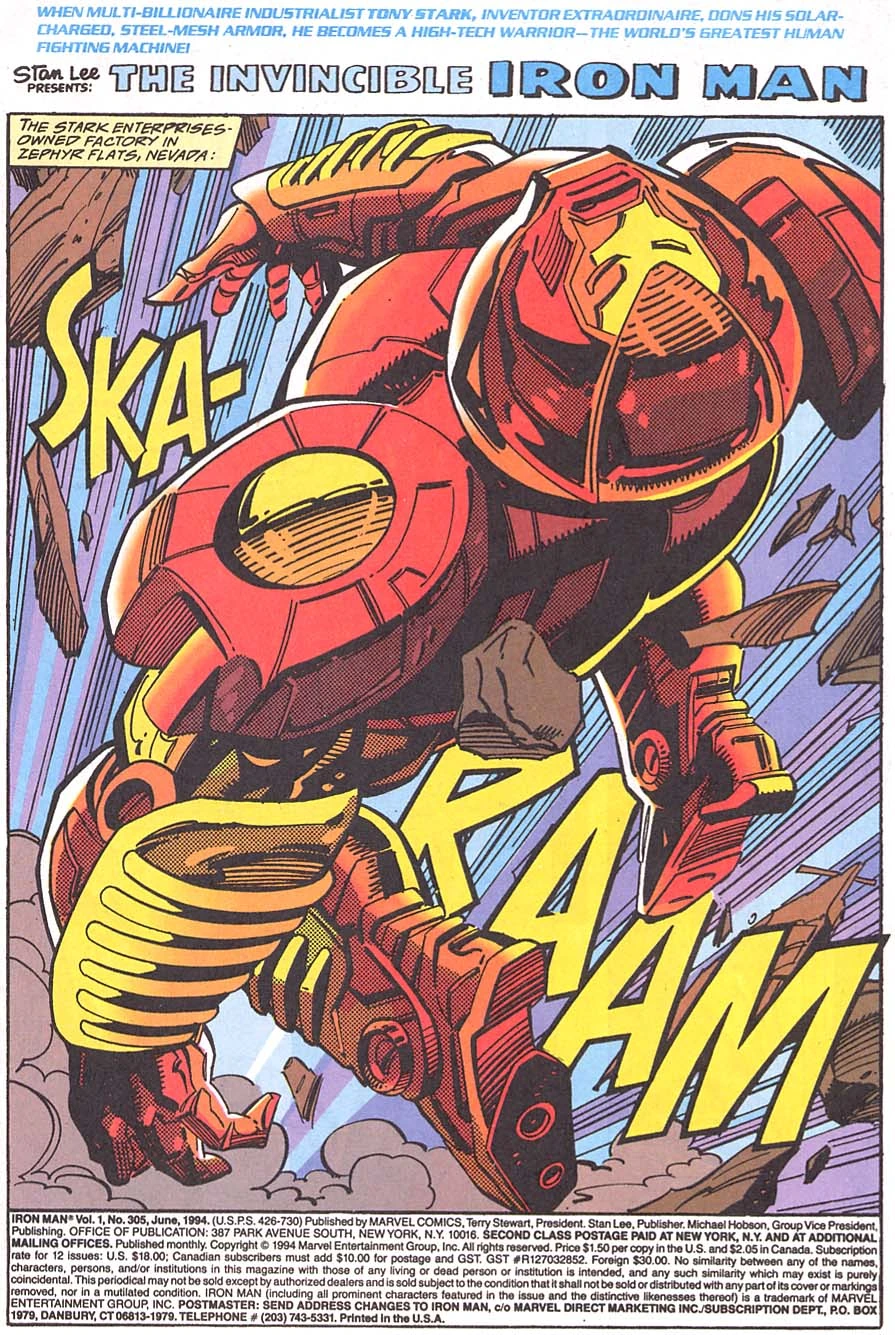 Iron Man Vol 1 305 Gallery | Comic Book Art Wiki | Fandom
