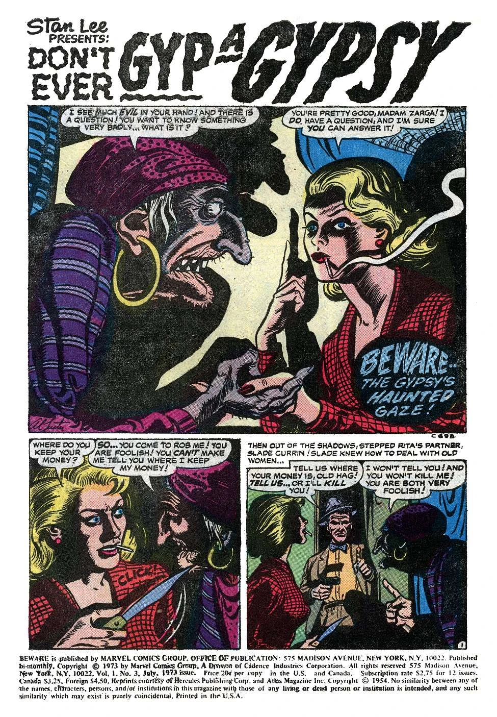 Beware (Marvel) Vol 1 3 Gallery | Comic Book Art Wiki | Fandom