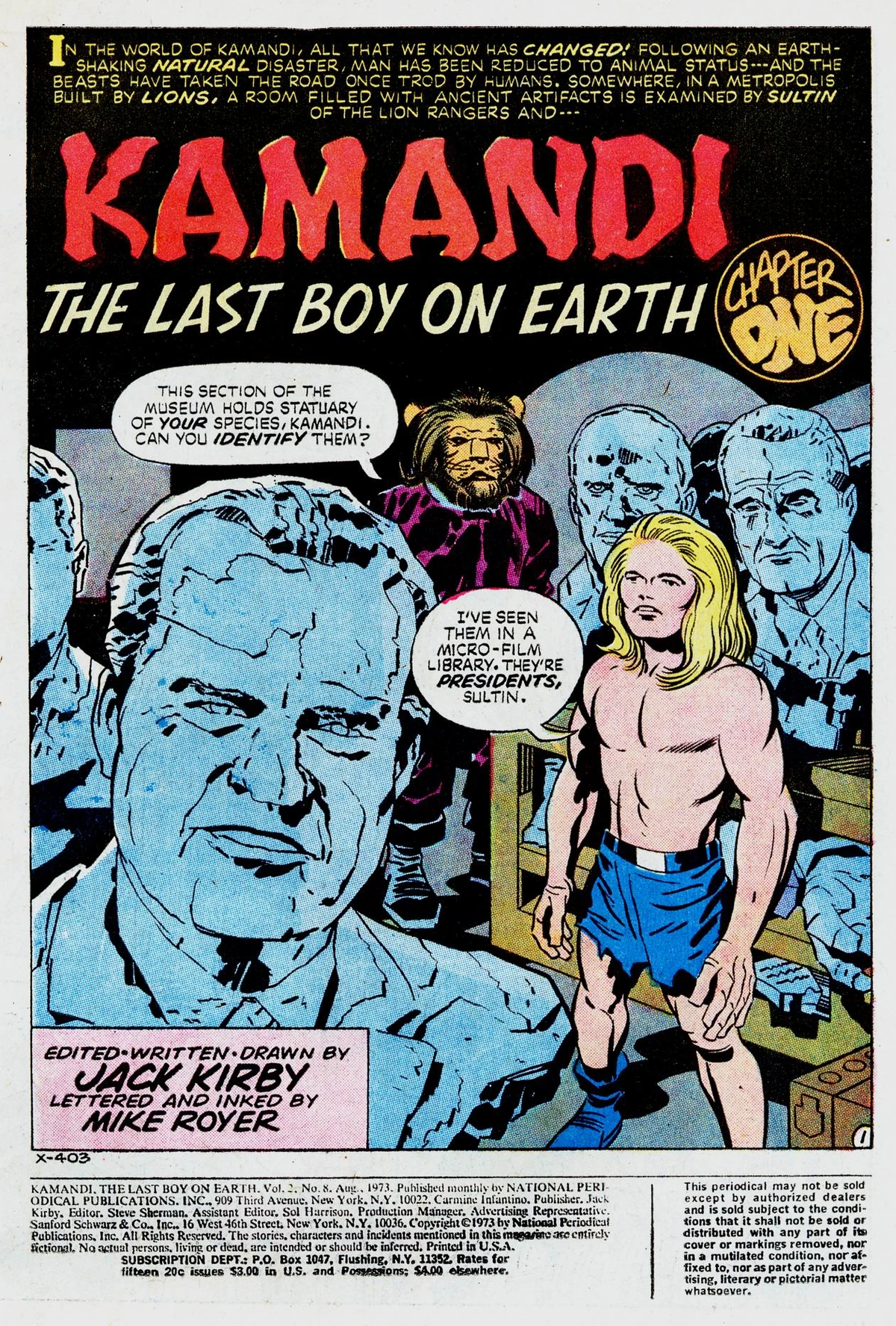 Kamandi Vol 1 8 Gallery | Comic Book Art Wiki | Fandom