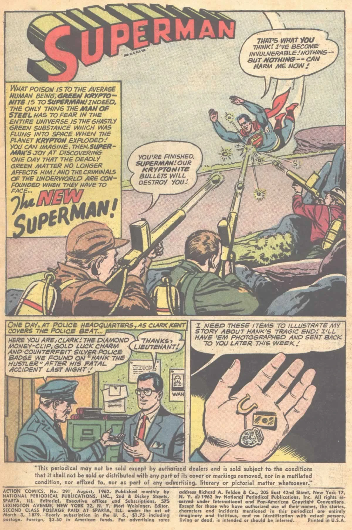 Action Comics Vol 1 291 Gallery Comic Book Art Wiki Fandom