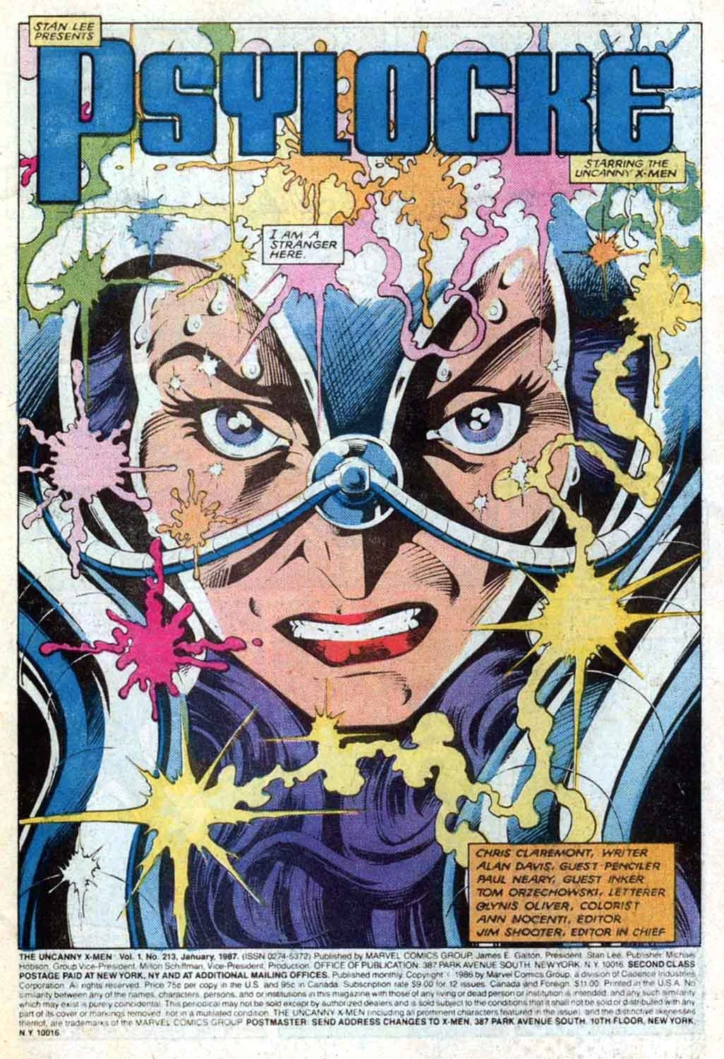 Uncanny X-Men Vol 1 213 Gallery | Comic Book Art Wiki | Fandom