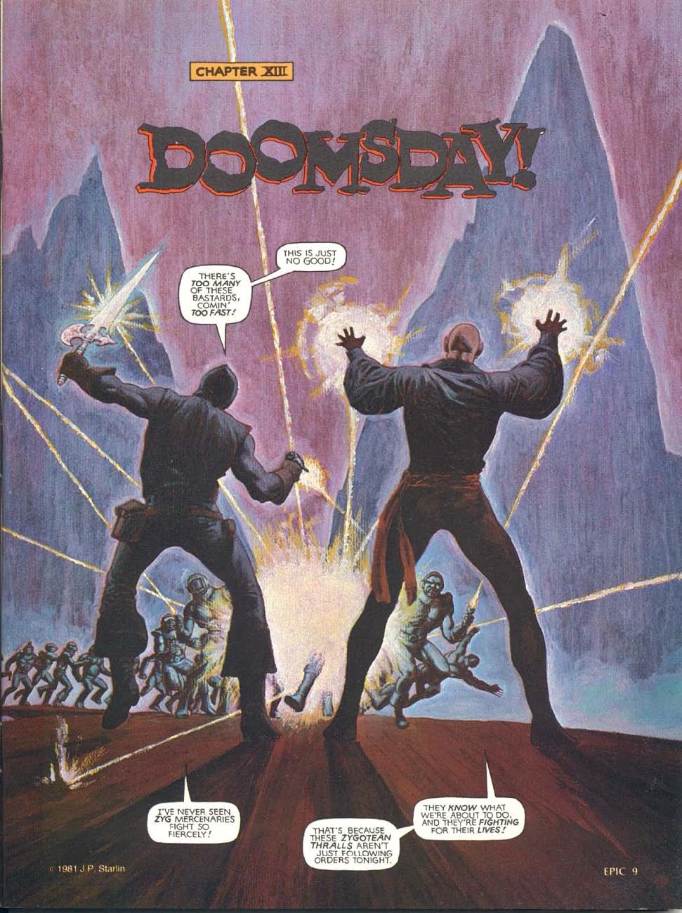 Epic Illustrated Vol 1 9 Gallery | Comic Book Art Wiki | Fandom