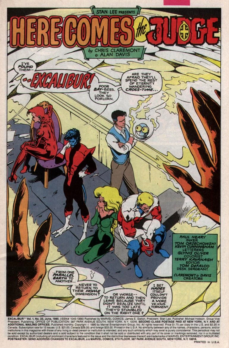 Excalibur Vol 1 23 Gallery | Comic Book Art Wiki | Fandom
