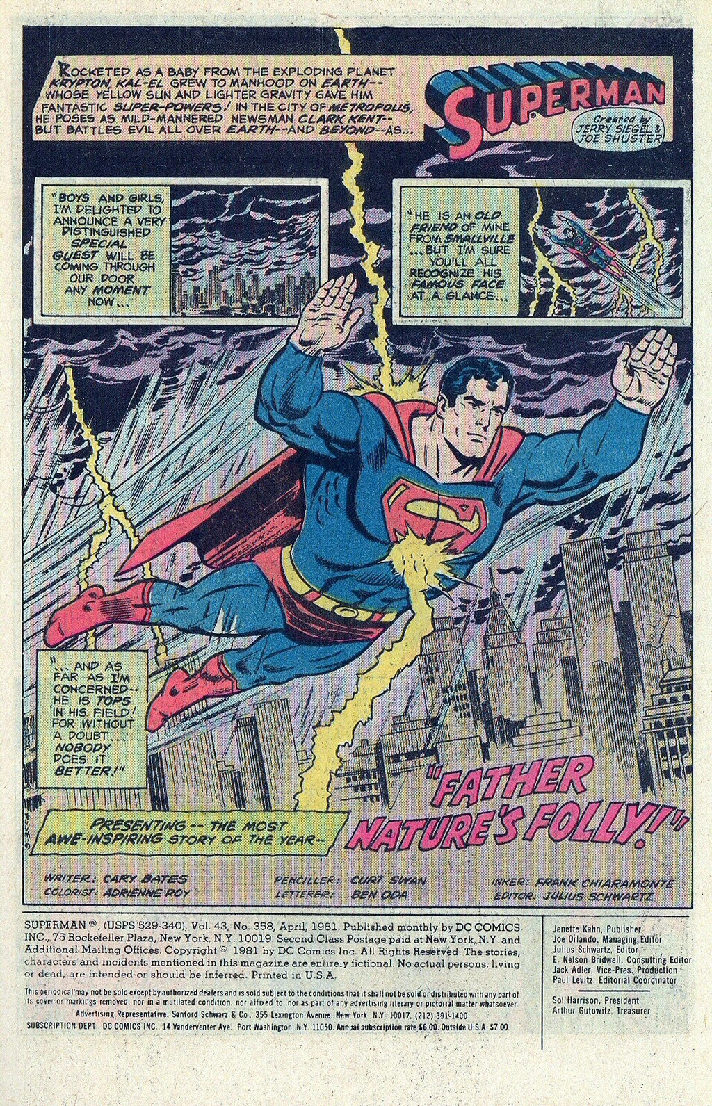 Superman Vol 1 358 Gallery | Comic Book Art Wiki | Fandom