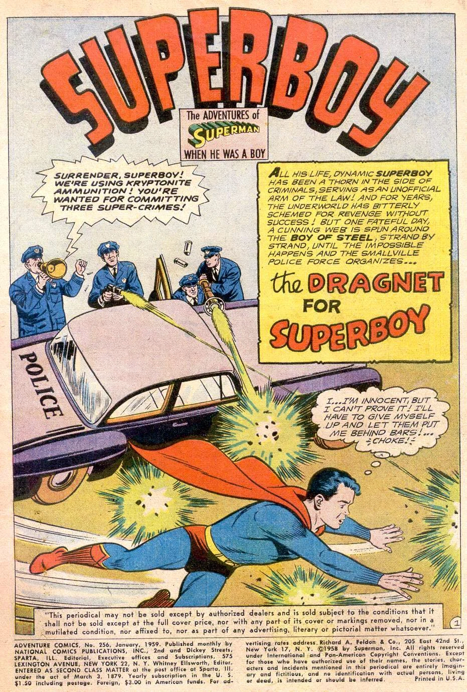 Adventure Comics Vol 1 256 Gallery | Comic Book Art Wiki | Fandom