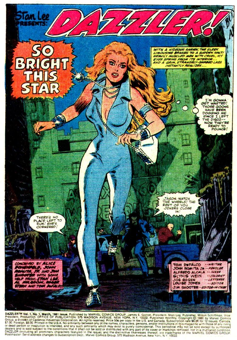 Dazzler Vol 1 1 Gallery | Comic Book Art Wiki | Fandom