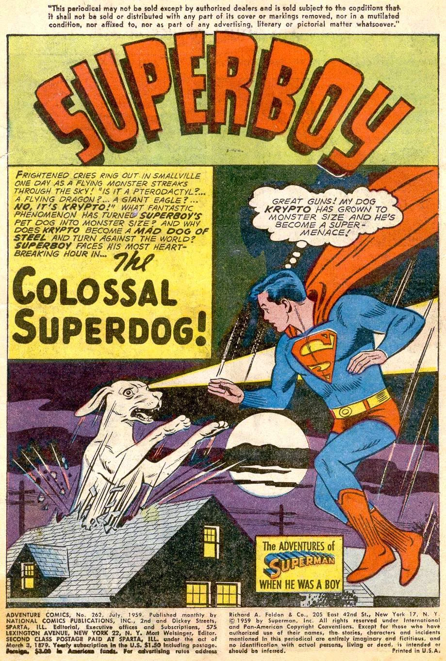 Adventure Comics Vol 1 262 Gallery | Comic Book Art Wiki | Fandom