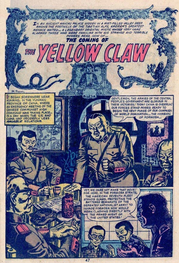 Yellow Claw Vol 1 Gallery | Comic Book Art Wiki | Fandom