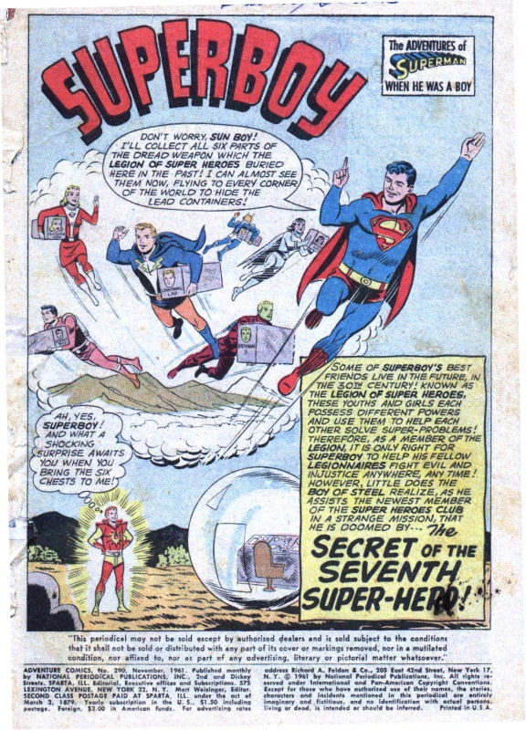 Adventure Comics Vol 1 290 Gallery | Comic Book Art Wiki | Fandom