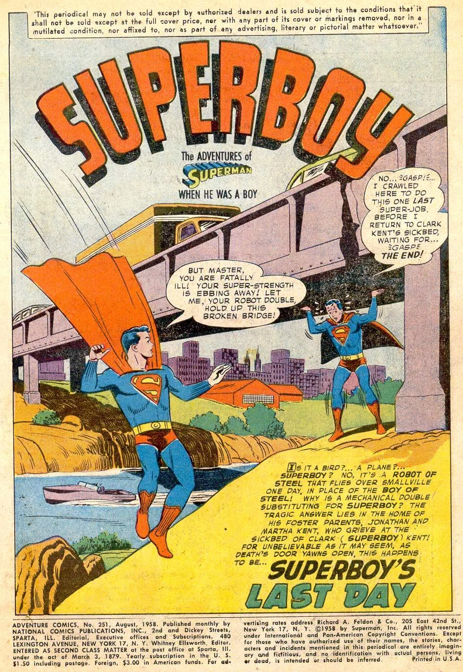 Adventure Comics Vol 1 251 Gallery | Comic Book Art Wiki | Fandom