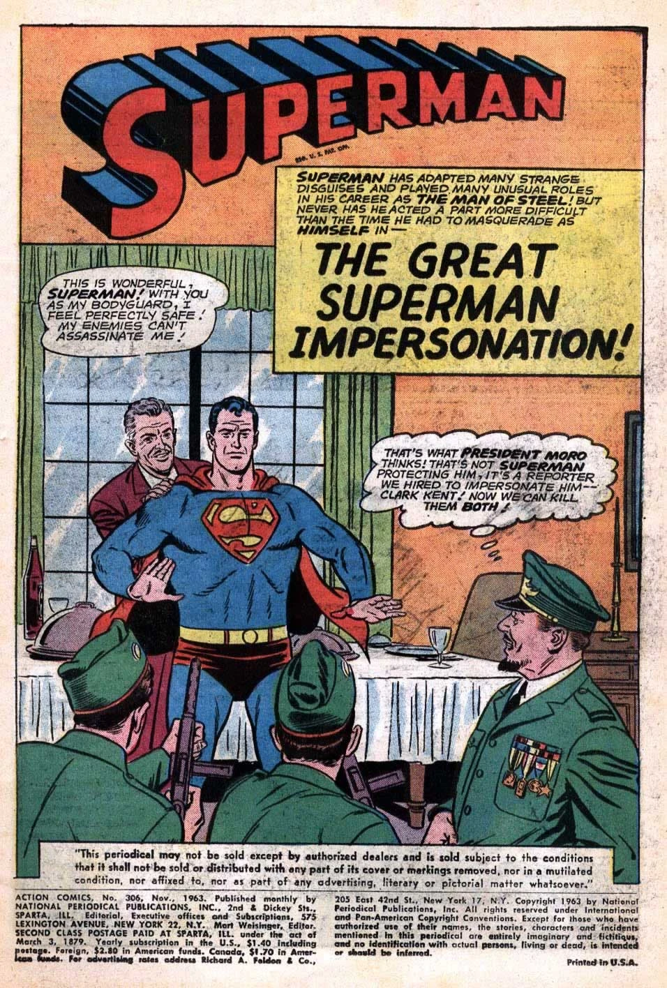 Action Comics Vol 1 306 Gallery | Comic Book Art Wiki | Fandom