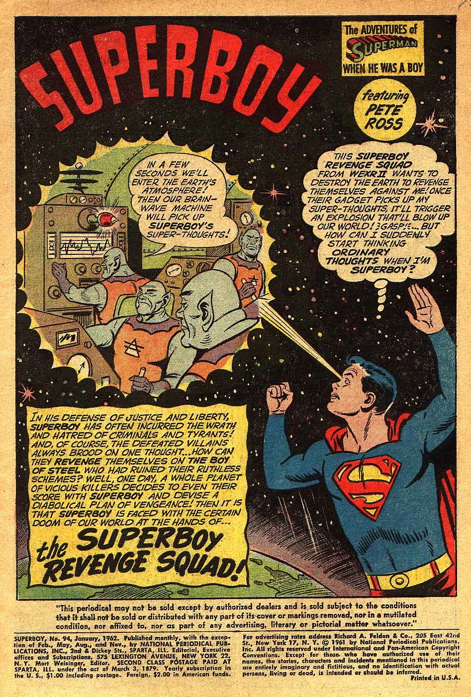 Superboy Vol 1 94 Gallery | Comic Book Art Wiki | Fandom