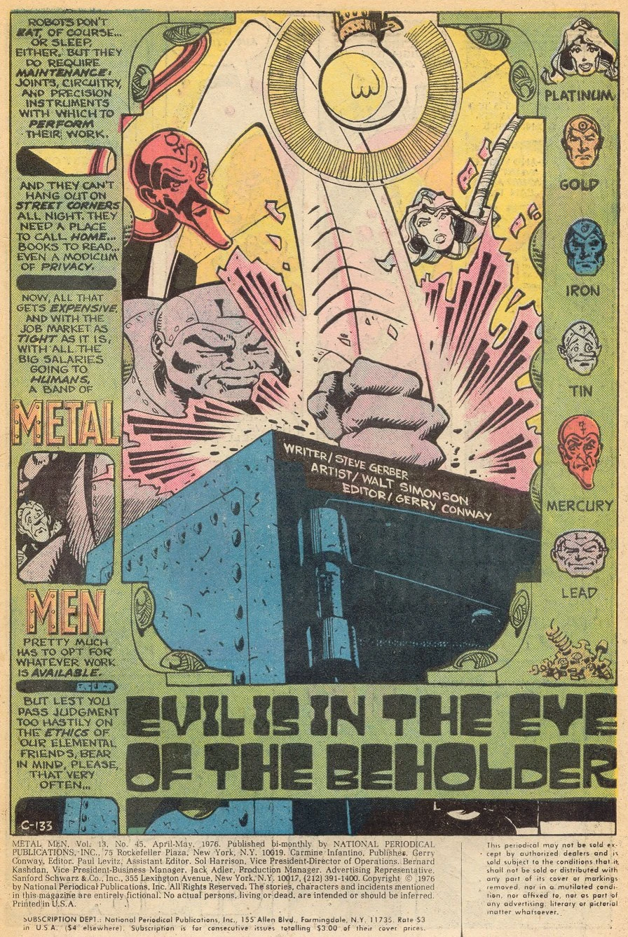 Metal Men Vol 1 Gallery | Comic Book Art Wiki | Fandom