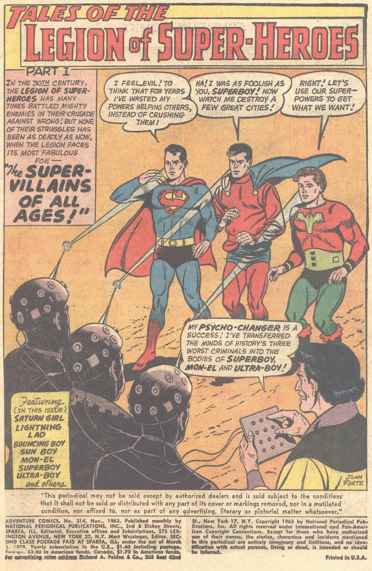 Adventure Comics Vol 1 314 Gallery | Comic Book Art Wiki | Fandom