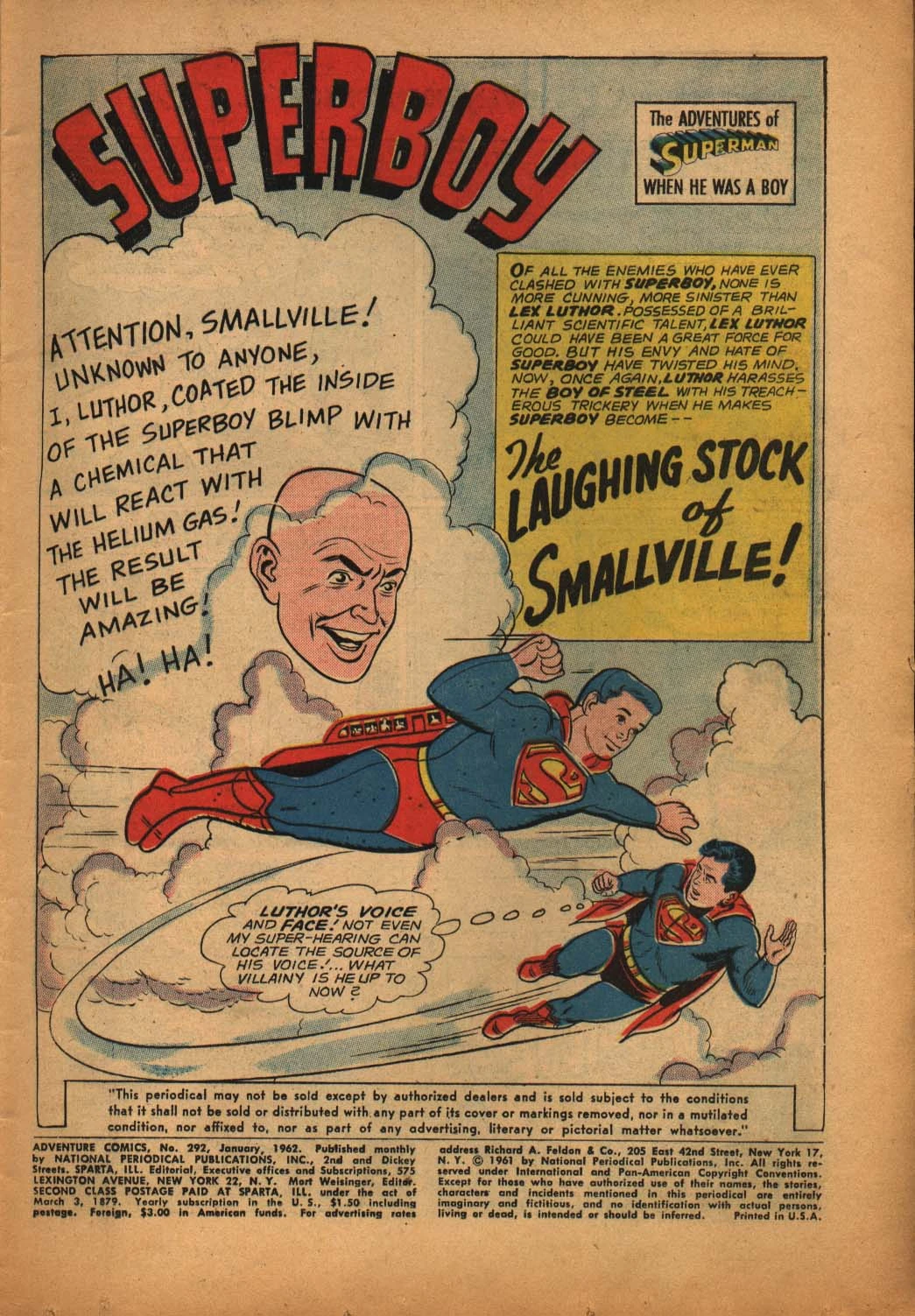 Adventure Comics Vol 1 292 Gallery | Comic Book Art Wiki | Fandom